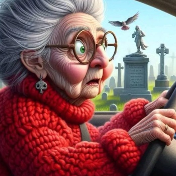 Solve Scared Driving In Here jigsaw puzzle online with 64 pieces