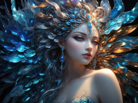 Solve Pretty Blue Colors jigsaw puzzle online with 130 pieces