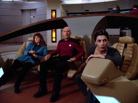 Solve Crusher Troi Picard sleeping on bridge jigsaw puzzle online with ...
