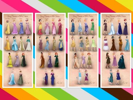 Solve Disney Princesses fashion 1900s-1930s collage jigsaw puzzle ...