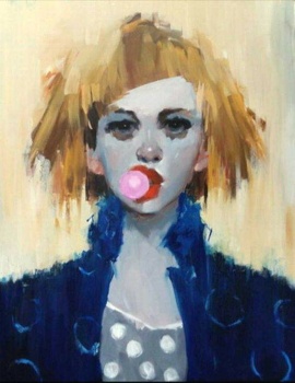 Solve June Valentine Ruppe Artwork - 'Bubblegum Girl' jigsaw puzzle ...
