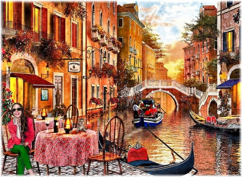 Solve As Mia's garlic addicted ex boyfriend chugs off down the canal ...