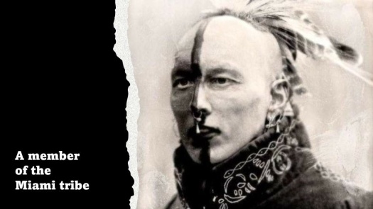 Solve A member of the Miami tribe. jigsaw puzzle online with 15 pieces