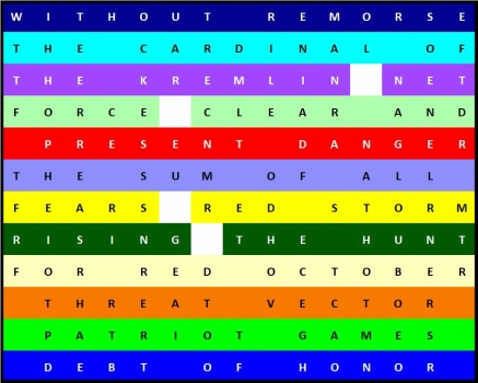 Solve Word 187.4 Tom Clancy 180 jigsaw puzzle online with 180 pieces