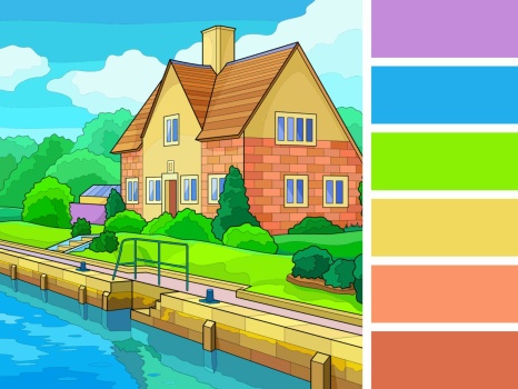 Solve Color Palette 140 jigsaw puzzle online with 154 pieces