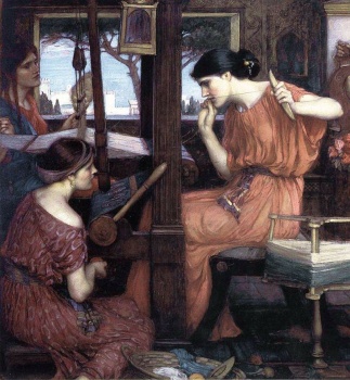 Solve John William Waterhouse - Penelope and the Suitors, 1912 - DETAIL ...