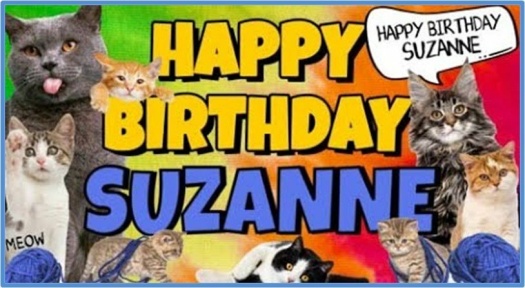 Solve Happy Birthday, Suzanne (@DaisyBella1) - Includes cute cat ...