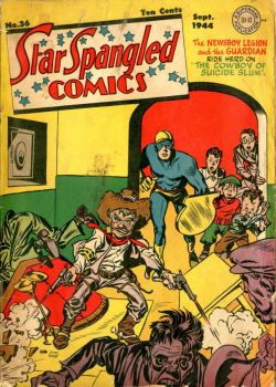 Solve STAR SPANGLED COMICS #36--"The Cowboy of Suicide Slum !" with ...