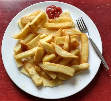 Solve Food I made 153 - Cheddar cheese and three-times cooked steak ...