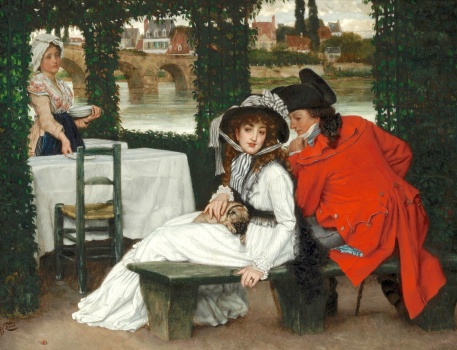 Solve James Jacques Joseph Tissot (French, 1836–1902), A Tryst at a ...