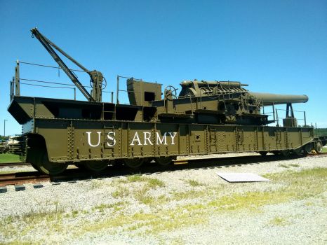 Solve US Army 12 inch rail gun jigsaw puzzle online with 80 pieces