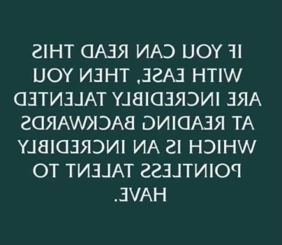 Solve Can you read this? jigsaw puzzle online with 9 pieces