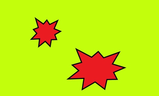 Solve Two red stars jigsaw puzzle online with 308 pieces