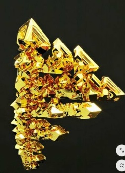 Solve Gold, in very rare crystal form jigsaw puzzle online with 35 pieces