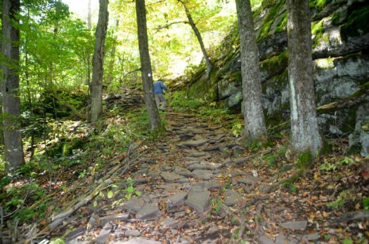 Solve A little incline on Pecoy Notch Trail. jigsaw puzzle online with ...