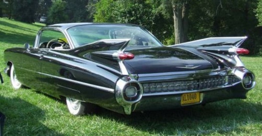 Solve 1959 Cadillac Coupe de Ville Largest Tailfins with Rocket Tail ...