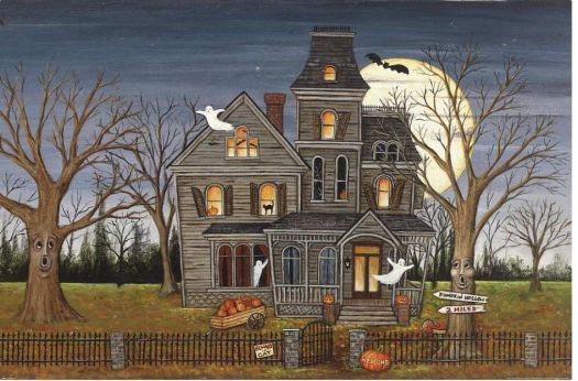 Solve Haunted House jigsaw puzzle online with 96 pieces
