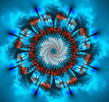 Solve Relaxing pattern blue jigsaw puzzle online with 132 pieces