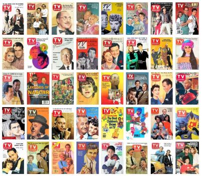 Solve VINTAGE TV GUIDE jigsaw puzzle online with 72 pieces