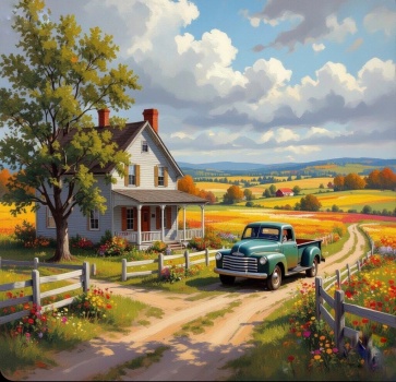 Solve Small cute farm house jigsaw puzzle online with 256 pieces
