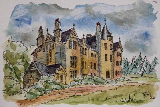 Solve Vogrie House jigsaw puzzle online with 96 pieces