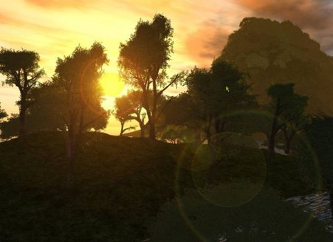 Solve Sunlight and shadow jigsaw puzzle online with 63 pieces