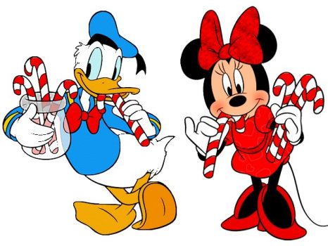 Solve Donald Duck and Minnie Mouse jigsaw puzzle online with 88 pieces