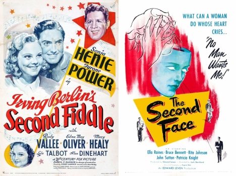 Solve Second Fiddle ~ 1939 and The Second Face ~ 1950 jigsaw puzzle online with 594 pieces