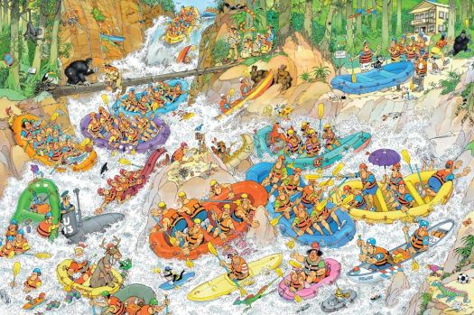 Solve white water rafting jigsaw puzzle online with 425 pieces