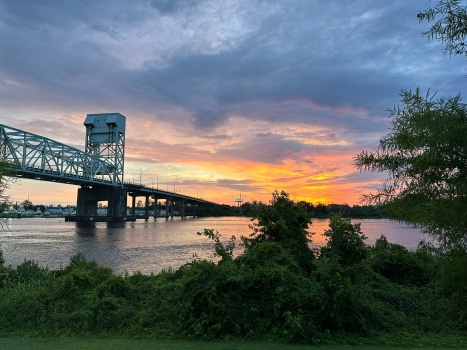 Solve Sunset over the Cape Fear River June 2024 jigsaw puzzle online ...