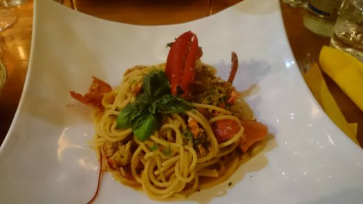 Solve Lobster pasta - Osteria (Malta) jigsaw puzzle online with 209 pieces