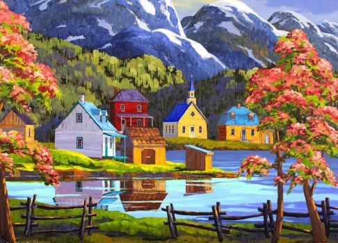 Solve Spring in the Air jigsaw puzzle online with 165 pieces