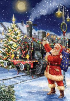 Solve santa train jigsaw puzzle online with 408 pieces