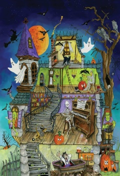 Solve spooky halloween jigsaw puzzle online with 330 pieces