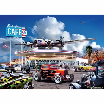 Solve Cruisin' Route 66 - Bomber Command Cafe jigsaw puzzle online with ...