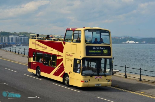 Solve Scarborough open top bus jigsaw puzzle online with 70 pieces
