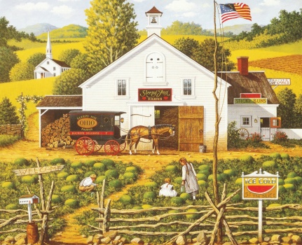 Jigsaw Puzzle | 195 pieces | Catching Bugs {Charles Wysocki} | Jigidi