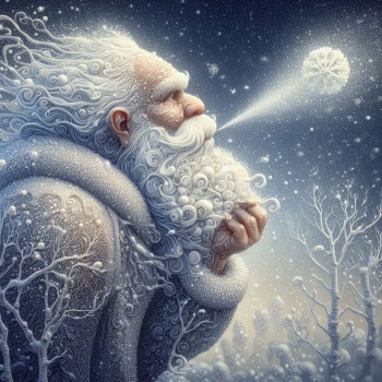 Solve Old Man Winter's Final Theatrics for the Season jigsaw puzzle online with 100 pieces