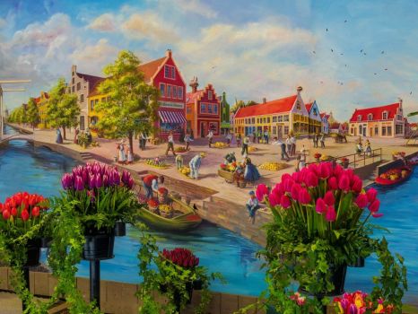Solve Little Map of Holland jigsaw puzzle online with 88 pieces