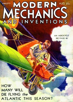 Solve ModernMechanics and Inventions, Aug 1932, cover by Stewart Harry ...