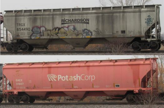 Solve Richardson and PotashCorp Rail Cars jigsaw puzzle online with 600 ...