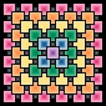 Solve Color squares jigsaw puzzle online with 81 pieces