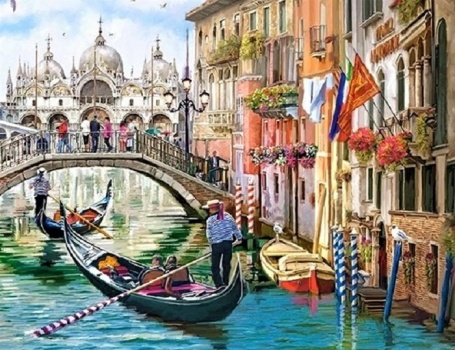 Solve THE CHARMS OF VENICE jigsaw puzzle online with 99 pieces
