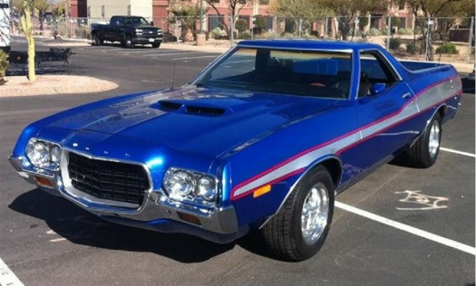 Solve 1972 Ford Ranchero blue sport stripe jigsaw puzzle online with 84 ...