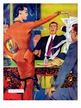 Solve Gilbert Bundy Art - 'Men at the Top' May 26 1951 jigsaw puzzle ...