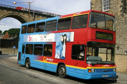 Solve Old go north east double decker jigsaw puzzle online with 204 pieces