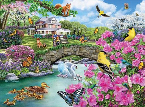 Solve Crossing the bridge! jigsaw puzzle online with 192 pieces