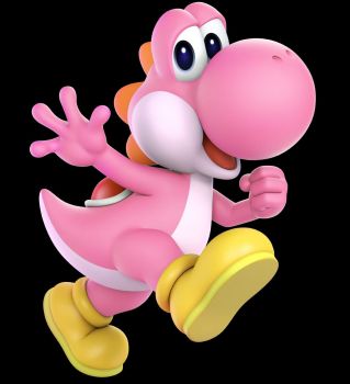 Solve pink yoshi jigsaw puzzle online with 210 pieces