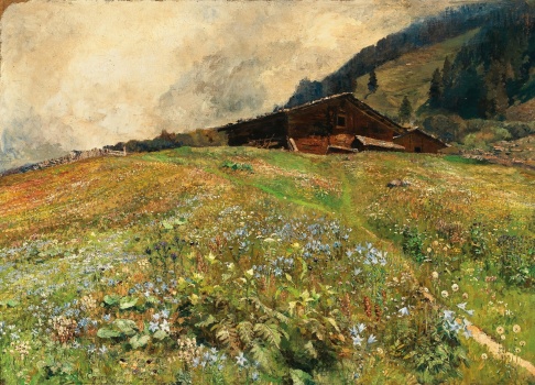 Solve Tyrol, Alpine meadows jigsaw puzzle online with 88 pieces