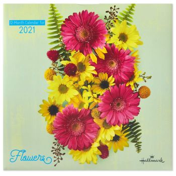 Solve Hallmark 2021 Wall Calendar Flowers jigsaw puzzle online with 256 ...